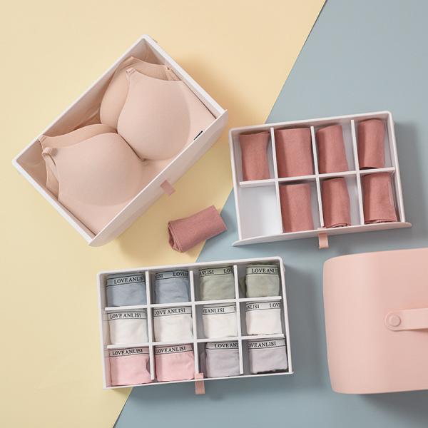 Quality Convenient Storage Solution Dust-Proof Plastic Storage Box for Underwear and for sale