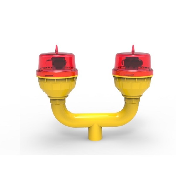 Quality FAA LED Double Aviation Obstruction Light with 100,000 Hours LED Life and 32.5cd Light Intensity Adjustable Steady/Flashing for sale