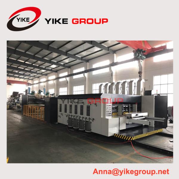 Quality High Definition Flexo Folder Gluer Machine 250-300 pcs/Min Speed With Folder for sale