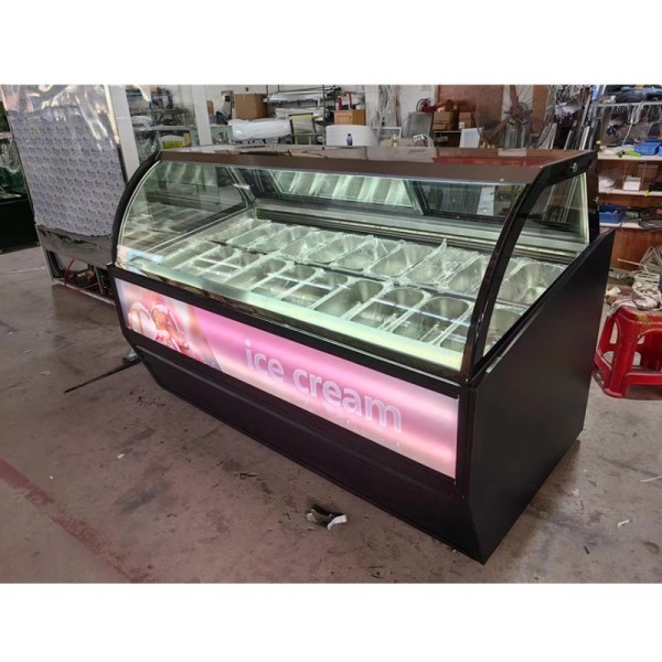 Quality Gelato Ice Cream Display Freezer for sale