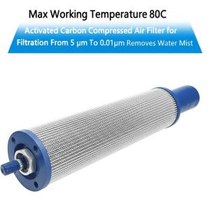 Quality Max Working Temperature 80C Activated Carbon Compressed Air Filter for for sale
