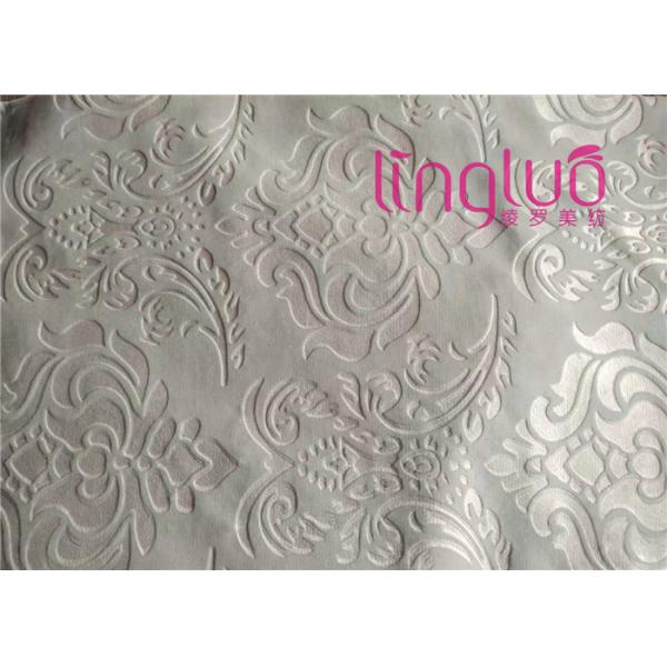 Quality Tear Resistant Jacquard Sofa Fabric Embroidered 100% Polyester for sale