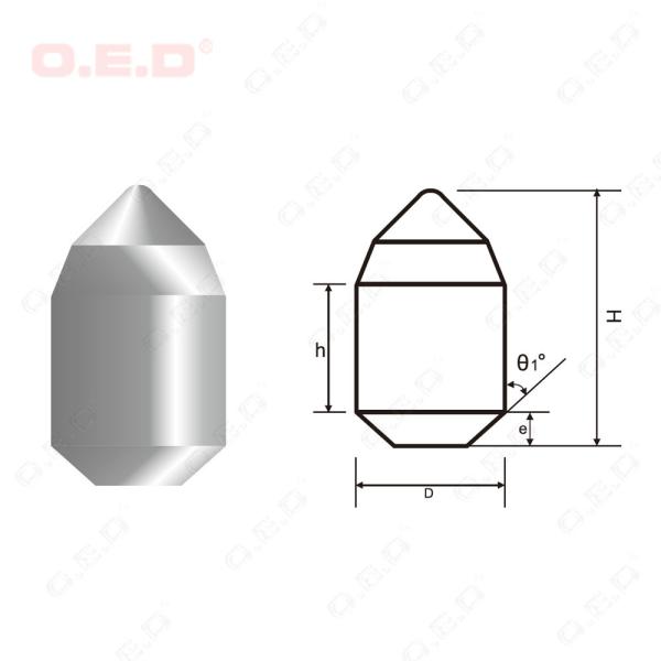 Quality Rotary Carbide Drilling Tools Buttons K50 YG16 Material HRA 87 Hardness for sale
