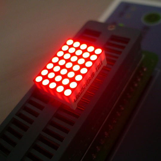Quality Ultra Bright Red 2.0mm 5x7 Dot Matrix Display High brightness for sale