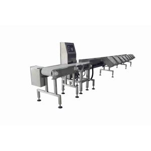 Quality 17 Inch Touch Screen Garlic Grading Machine 120 Pcs/Min Fish Grader for sale
