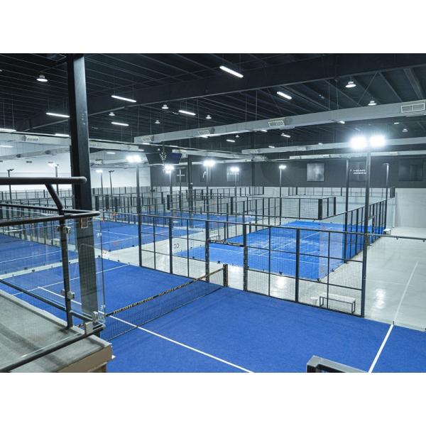 Quality Indoor Padel Courts / Pro Padel Courts Artificial Turf Court Black Red Yellow Green Custom Tennis Court IE60502 Standard for sale