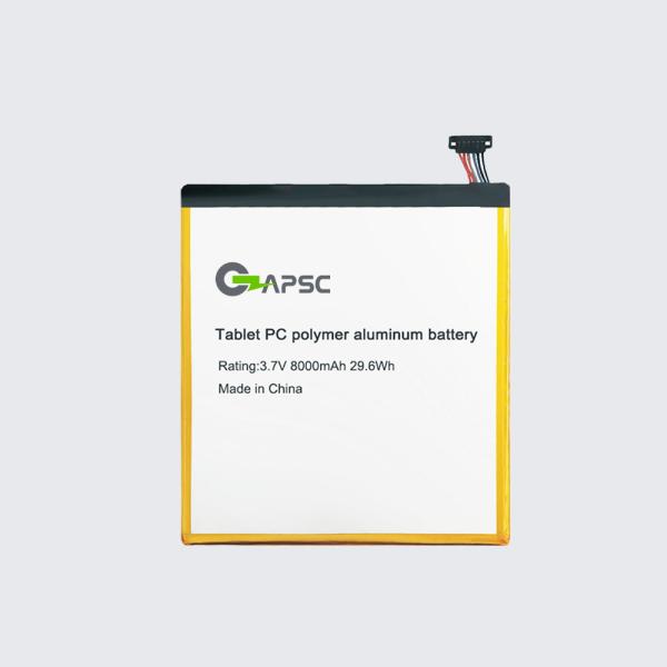Quality 3.7V 8000mah flat polymer lithium battery for sale