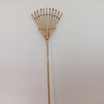 Quality 12 Tines 140cm Light Weight Bamboo Rake Gress Rake Garden Lawn Rake for sale