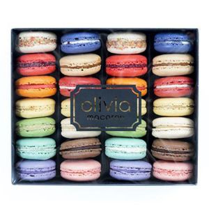Quality Black Luxury Cardboard Packaging Gift Macaron Slider Boxes With Window for sale