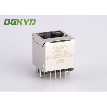 Quality Customized 16.10mm height 180 degree vertical entry RJ45 pcb jack ethernet for sale