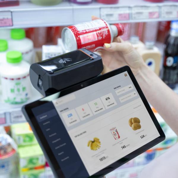 Quality Android 13 OS 4GB 32GB Mobile POS System 2600mAh With 10.1" Touch Screen for sale