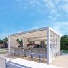 china Luxury Modern Aluminum Pergola Gazebo Waterproof Roof Panels