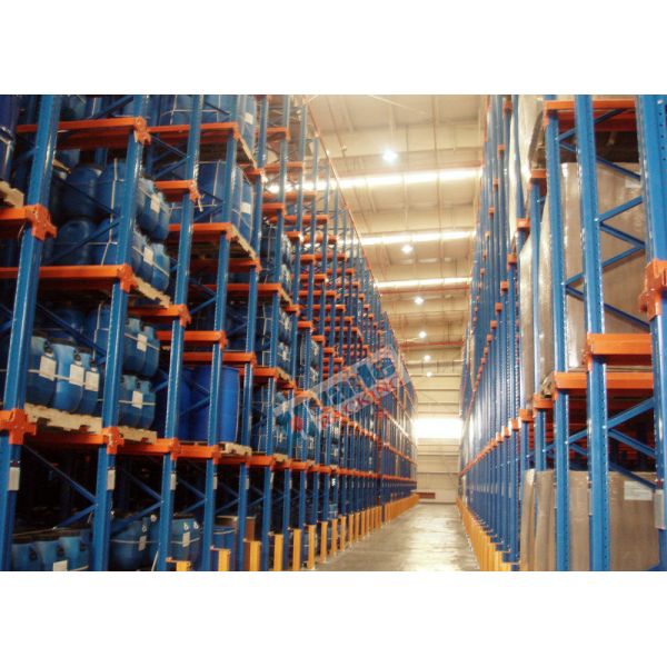 Quality Wine / Tobacco Carton Storage Rack 10 Pallet Deep , Heavy Duty Pallet Racks Drive In for sale