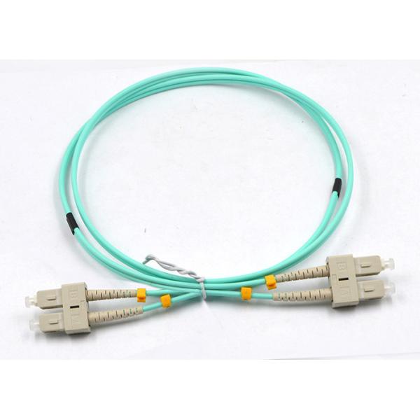Quality SC - SC Duplex Fiber Patch Cord , 10GB OM3 3MM Fiber Optic Patch Cable for sale