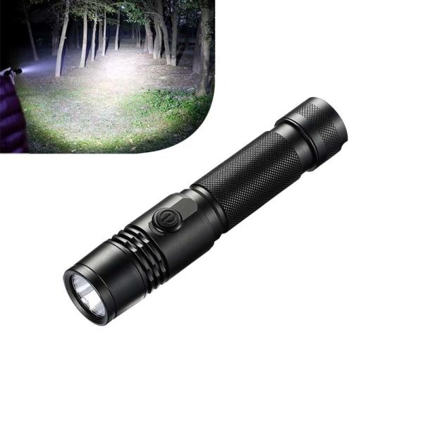 Quality Small USB Rechargeable Flashlight , 1200 Lumen Portable Rechargeable Torch Light for sale