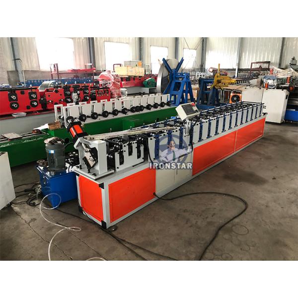 Quality “M Shape Shutter Door Roll Forming Machine Galvanized Steel Door Making for sale