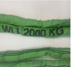 Quality 100% Polyester Round Lifting Sling Eye And Eye , 2 Ton Lifting Slings,1-10m for sale