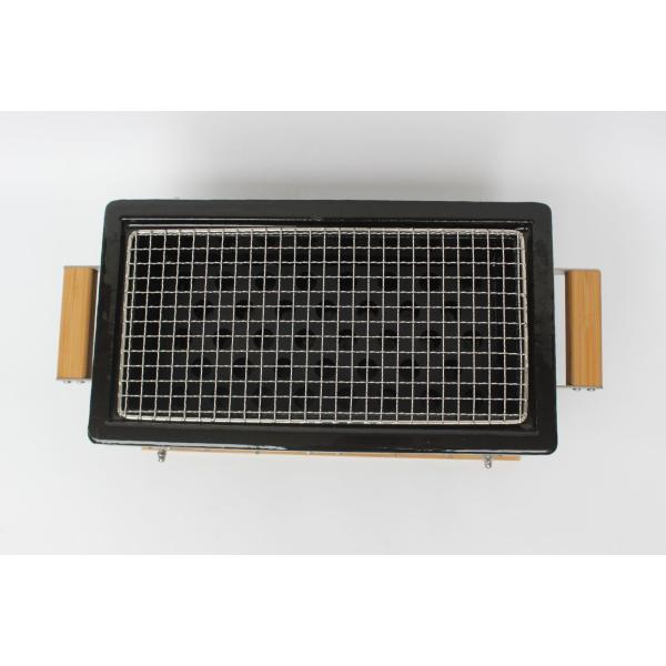 Quality Ceramic Charcoal BBQ Grill Hibachi Grill Rectangle in Color for sale