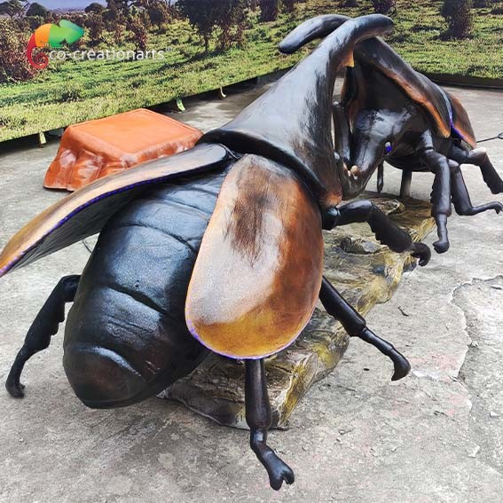 Quality ISO Realistic Animatronic Insects Animals Customized Trypoxylus Dichotomus for sale