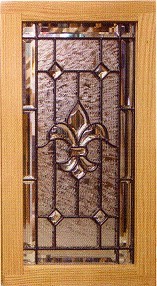 Quality Beveled Patina Caming Cabinet Leaded Glass 2300X2000 MM 0.5in for sale