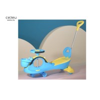 Quality Front Basket Kids Swing Cars 36 Months Wiggle Car Blue Pushrod Pull By Parents for sale