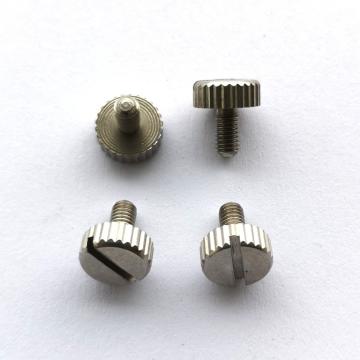 Quality M2.5X6 Stainless Steel Machine Screws knurled head passivated for sale