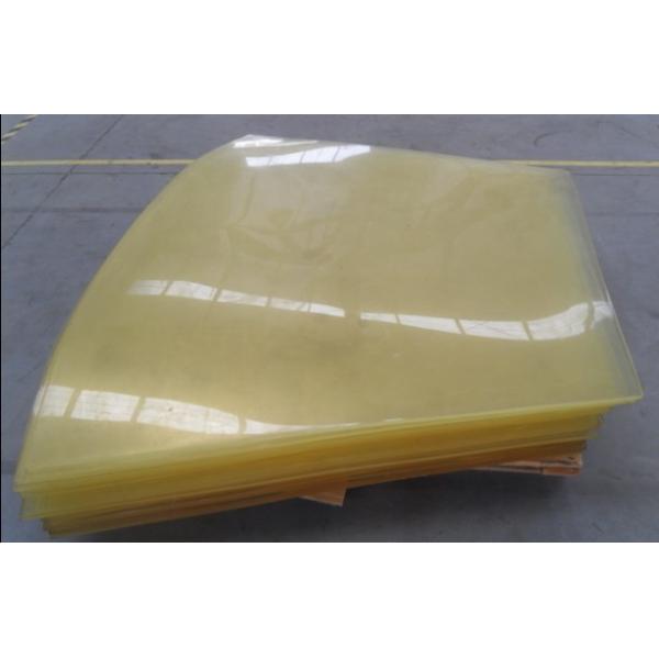 Quality Elastic Industrial Polyurethane Rubber Sheet , Abrasion Resistant PU Wear Plate for sale