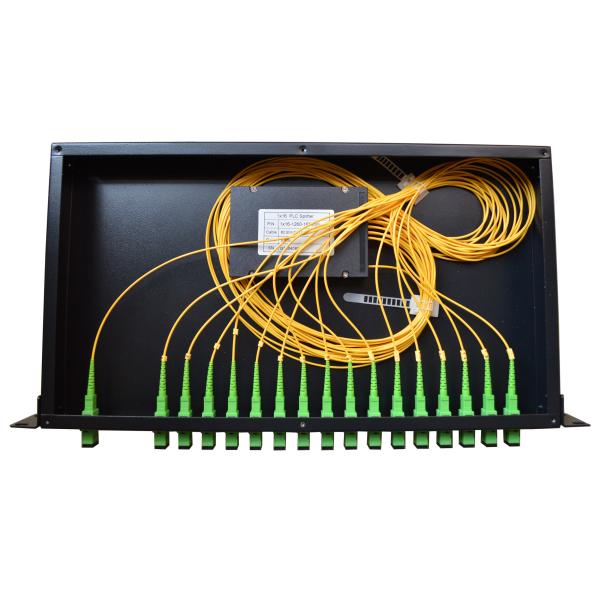 Quality Low PDL Rack Mount Fiber Plc Splitter Ftth / Passive Optical Splitter for sale