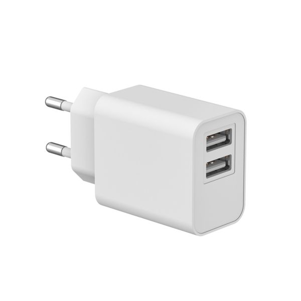 Quality 2 Pack Dual Port 12W Wall USB Charger Block With Foldable Plug Charging Box for sale