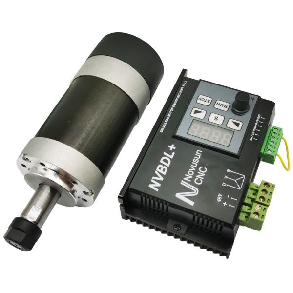 Quality Brushless Dc Motor CNC little router machine 48V 400W 12000rpm57BLY90-4120 black for sale