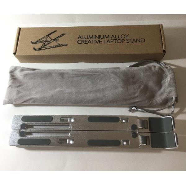 Quality Stamping Machining 4mm Macbook Pro Foldable Stand / Aluminum Ipad Holder for sale