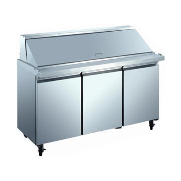 Quality Fan Cooling 350L Salad Bar Display Fridge for restaurant for sale