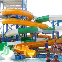 Quality Commercial Fibreglass Tube Water Slide With 0.85m Inner Width for sale