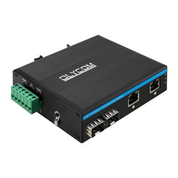 Quality Industrial Network Switch with 4 Gigabit Ports and EMC Industrial Grade Design for sale