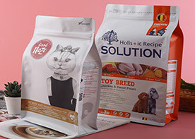Quality 1kg 5kg 10kg Poly Dog Food Package Heat Seal Flat Bottom Side Gusset Bag Alumium Foil for sale