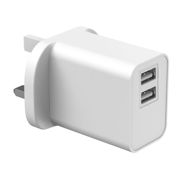 Quality 2 Pack Dual Port 12W Wall USB Charger Block With Foldable Plug Charging Box for sale