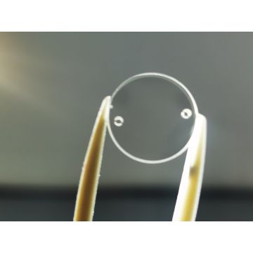 Quality Round Polished Sapphire Optical Windows Scratch Resistance With Hole for sale