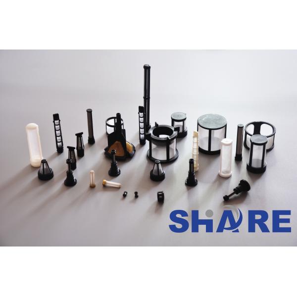 Quality Molded Plastic Filters For Automotive Industry Filtration Parts molded with synthetic mesh and metallic meshes for sale