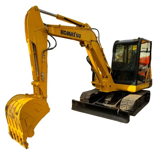 Quality 5 Ton Used Komatsu Excavator PC56 Fuel-saving Systems Working Systems Original Color for sale