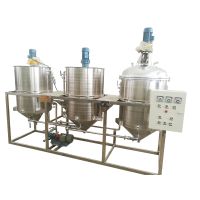 Quality Three Tanks Oil Refinery Equipment , Palm Oil Refining Machine High Performance for sale