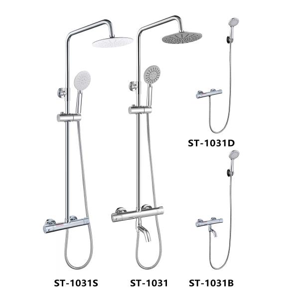 Quality Thermostatic Shower Faucets, Full Set EN817 1.6MPA for sale