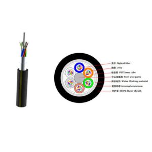 Quality Underground GYTA PE Sheath 1300nm Shielded Fiber Optic Cable for sale