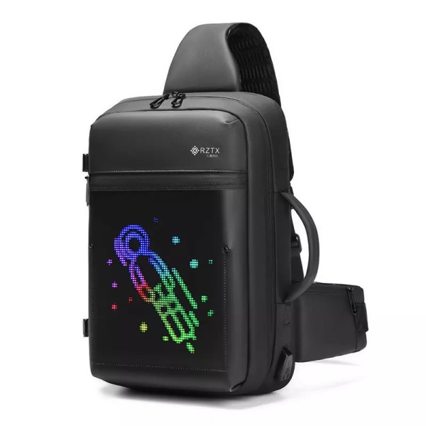 Quality 20L Smart LED Backpack Sling Chest Bag With LED Screen Display for sale