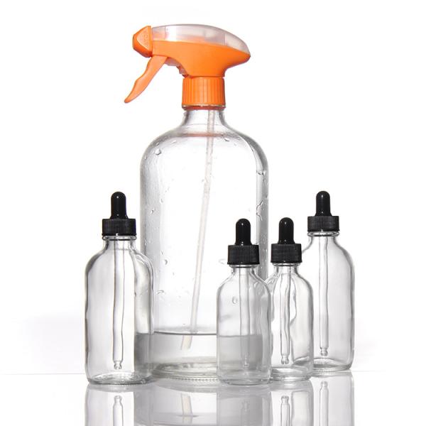 Quality 30ml 50ml Empty Cosmetic Designer Unique Glass Liquid Lotion Oil Bottle With for sale