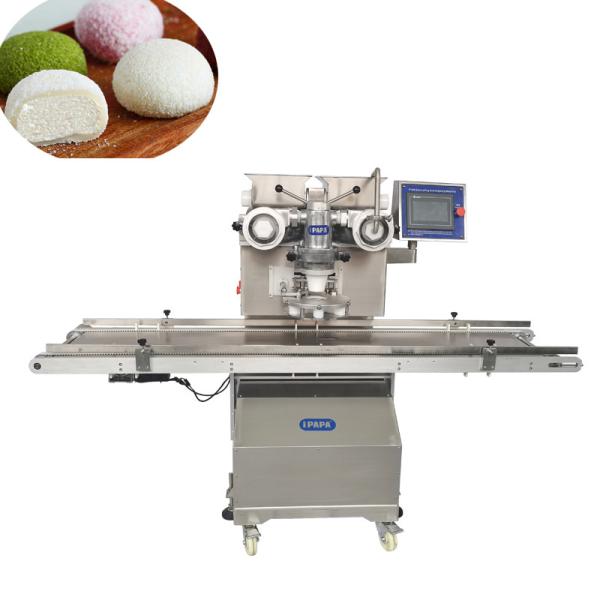 Quality P180 Automatic Mochi Ice Cream Maker Ball Forming Automatic Encrusting Machine 60-99pcs/min for sale