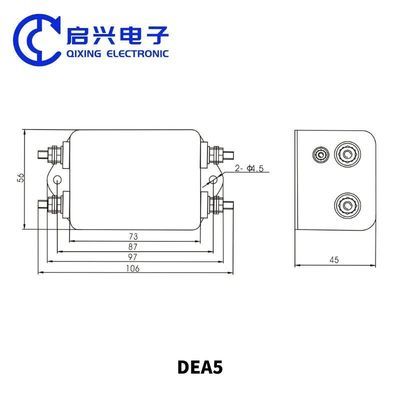 Quality DEA4-GD Rail Series EMI Filter 3A-20A Single Phase High Performance Power Filter for sale