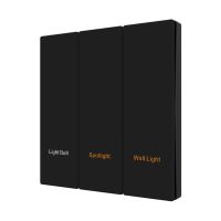 Quality Controlling Lamp KNX Wall Switch , 4 Gang Double Gang Light Switch for sale