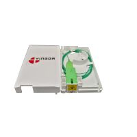 Quality SC Simplex LC Duplex Fiber Optic Termination Box ABS Fiber Wall Socket 1cores for sale