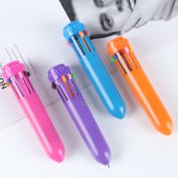 Quality Mini Ten Colors Cute Ballpoint Pen Retractable Colored Ballpoint Pens For for sale