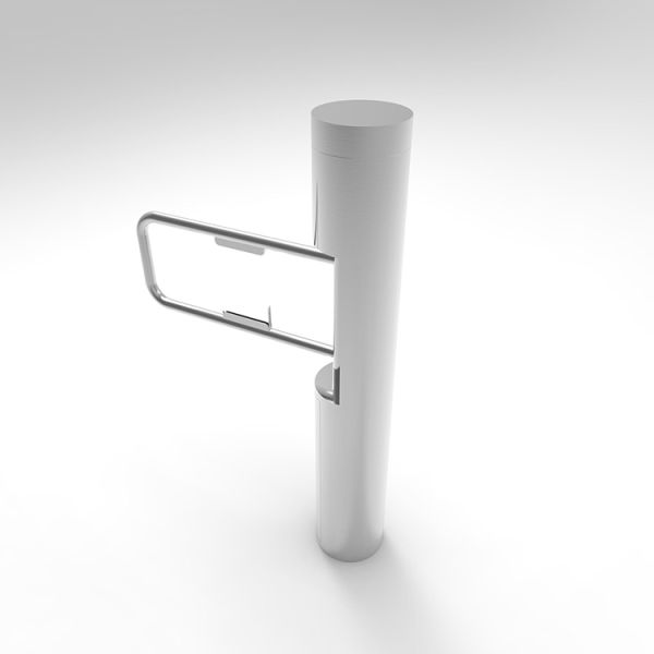 Quality DC24V Auto Synchronized Swing Barrier Gate with 10mA RFID for Pedestrian Access for sale